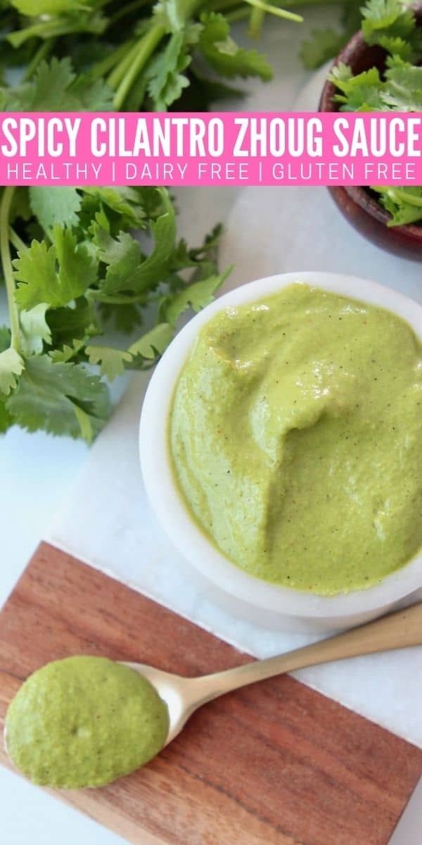 Zhoug Sauce (Spicy Cilantro Sauce) | Bowls Are The New Plates