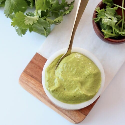 Zhoug Sauce (Spicy Cilantro Sauce) | Bowls Are The New Plates