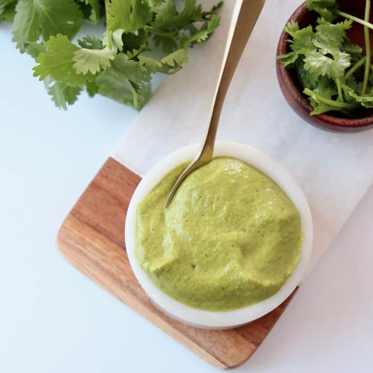 Zhoug Sauce (Spicy Cilantro Sauce) | Bowls Are The New Plates