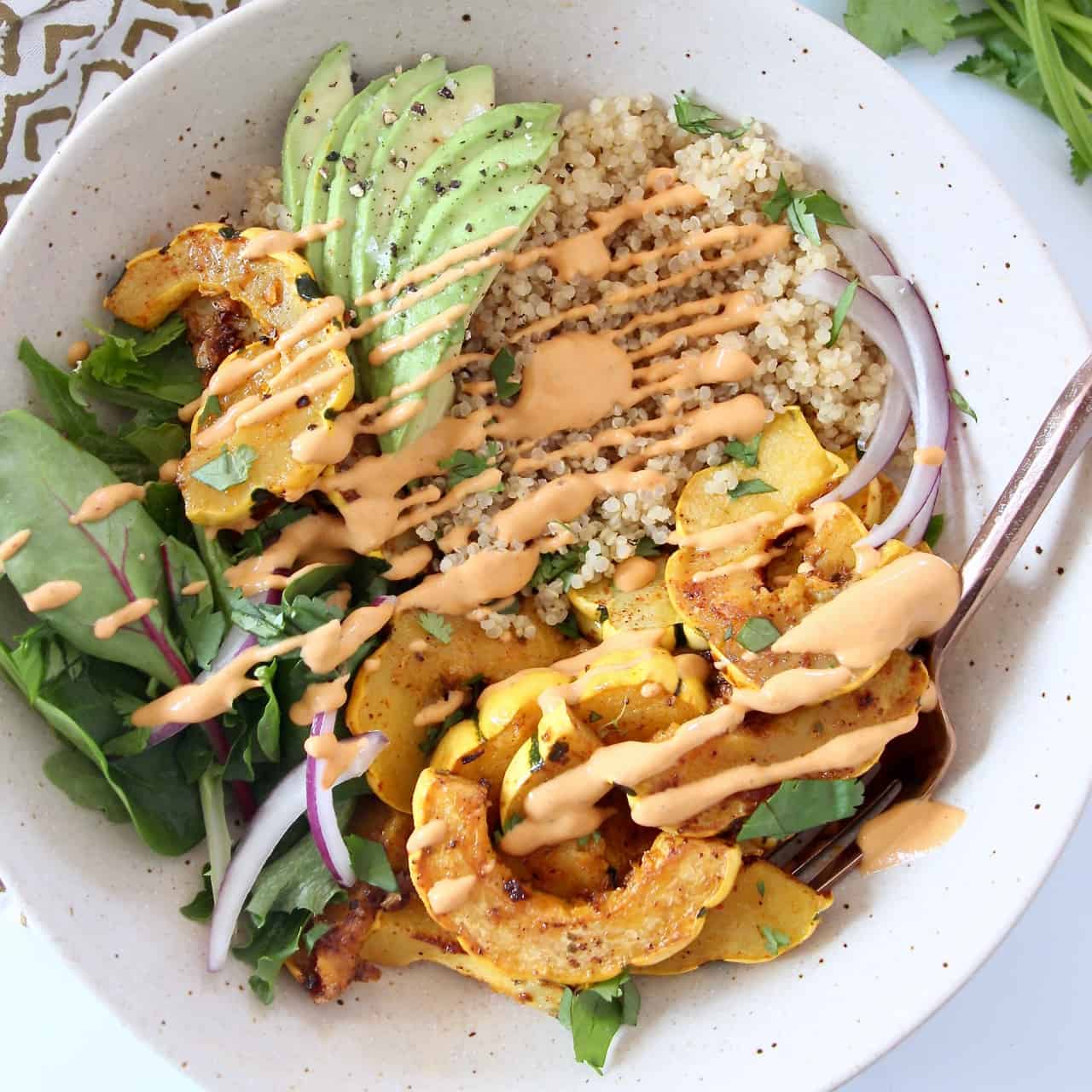 Mexican Roasted Delicata Squash Bowls - Bowls Are The New Plates