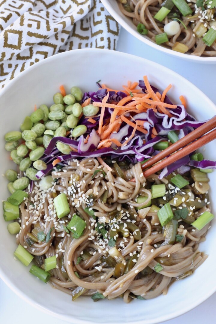 Sesame Soba Noodles Bowl - Bowls Are The New Plates