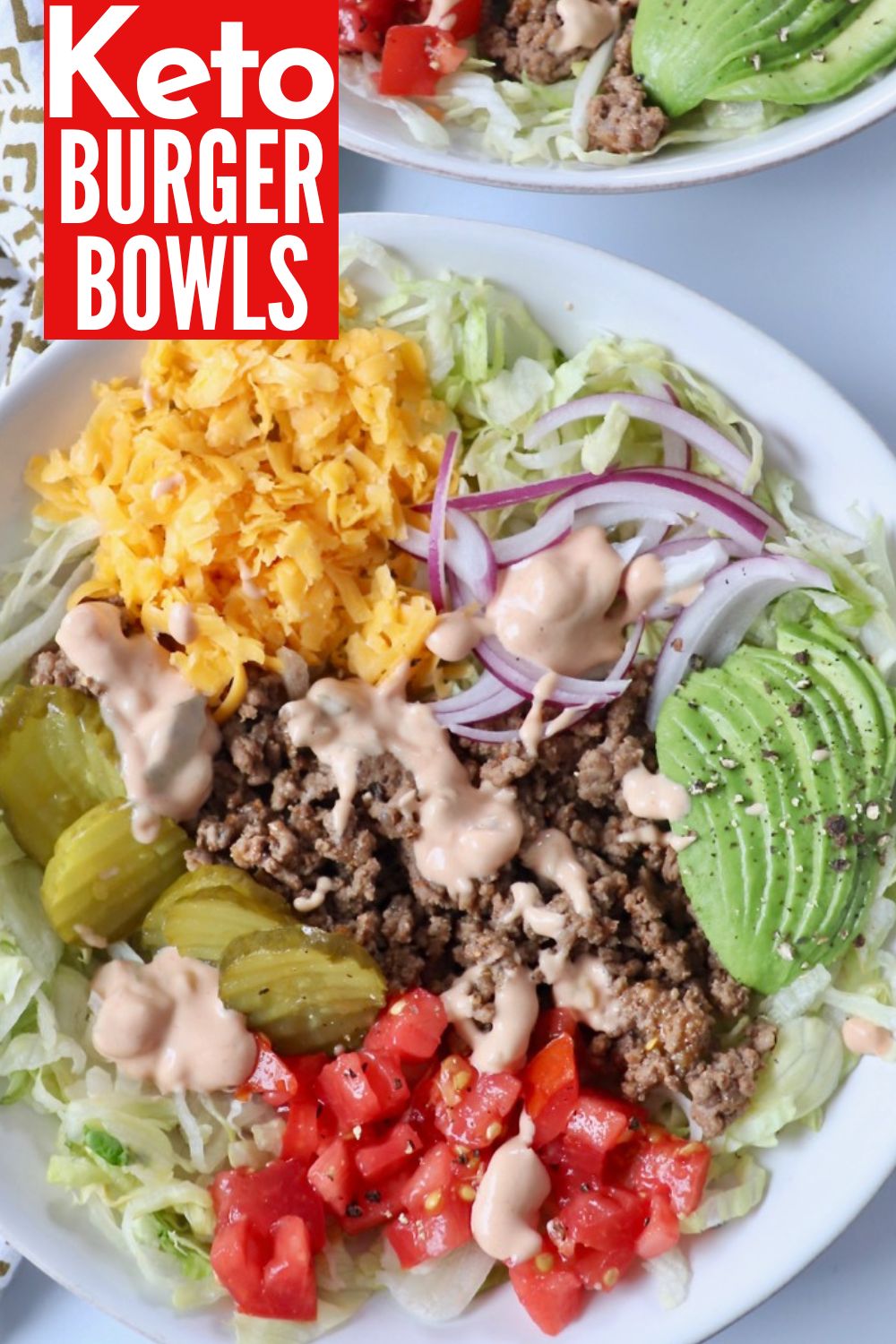 Keto Burger Bowl Recipe